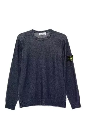Stone Island Textured Crew-neck Sweater - Blue