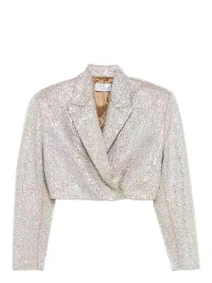 Giuseppe Di Morabito Embellished Cropped Jacket - Neutrals
