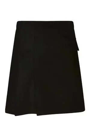 Sacai Paneled Asymmetric Skirt - Black