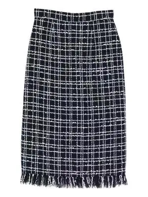 THELAURENT Check-Pattern Midi Skirt