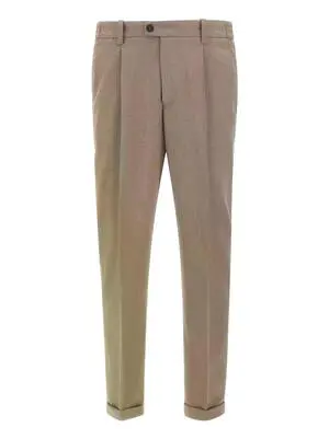 DEVORE INCIPIT Pleated Trousers - Neutrals