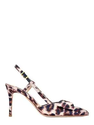 SACHIN & BABI Bow-Detail Leopard Print Pumps