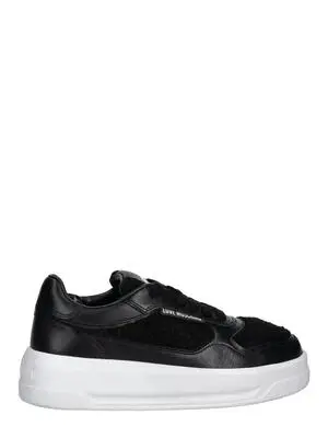 Moschino Logo-detail Platform Sneakers - Black