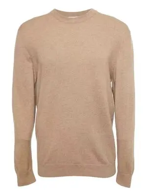 HERMÈS Cashmere Sweater With Leather Trim