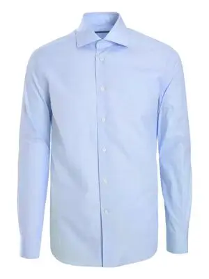 Corneliani Long-sleeve Buttoned Shirt - Blue