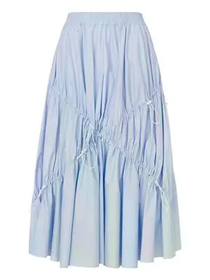 Moschino Elastic-waist Gathered Skirt - Blue
