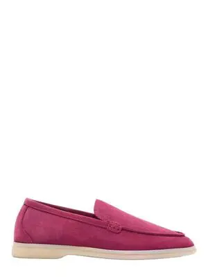 SCAROSSO Ludovica Suede Loafers - Pink