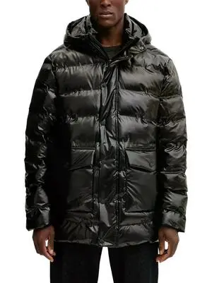 Karl Lagerfeld Hooded Padded Jacket - Black