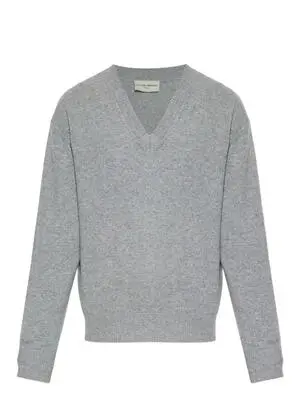 Officine Générale Manu V-neck Knitwear - Grey