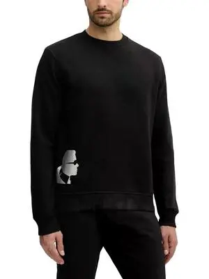 Karl Lagerfeld Crew-neck Sweatshirt - Black
