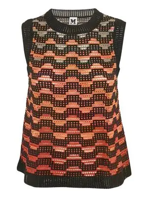Missoni Knit Sleeveless Top - Black