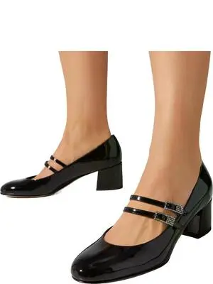 LE SILLA Danielle Mary Jane Double-strap Pumps - Black