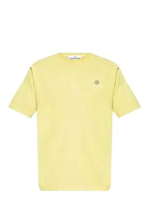 Stone Island Logo-patch T-shirt - Yellow