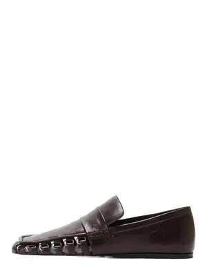 JIL SANDER Square-toe Loafers - Brown
