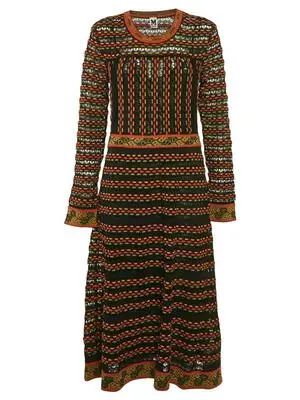 Missoni Long-sleeve Midi Dress - Black