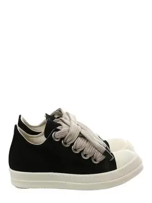 Rick Owens Canvas Toe-cap Sneakers - Black