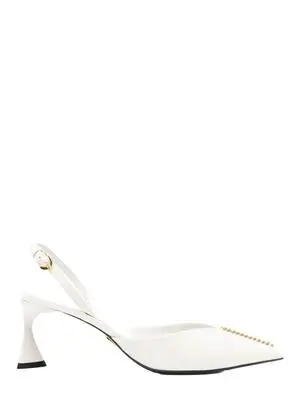 STELLA MCCARTNEY Pointed Chain-Detail Pumps