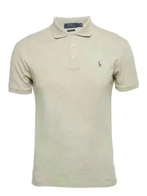 Polo Ralph Lauren Embroidered-logo Polo Shirt - Neutrals