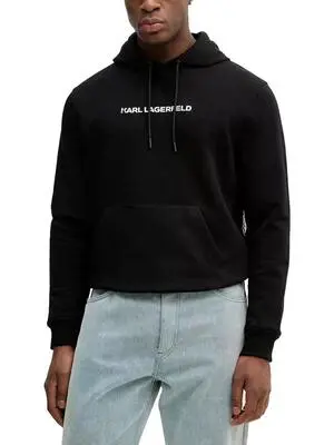 Karl Lagerfeld Logo Hoodie - Black