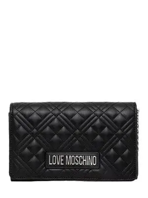 Moschino Quilted Chain-strap Shoulder Bag - Black