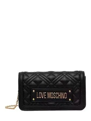 Moschino Quilted Chain-strap Shoulder Bag - Black