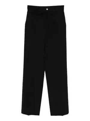 MAISON MARGIELA High-waisted Straight Leg Trousers - Black