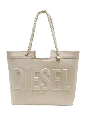 DIESEL® Embossed Logo 3d Tote Bag - Neutrals