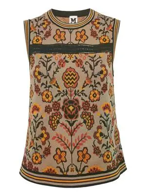 Missoni Floral-patterned Top - Brown