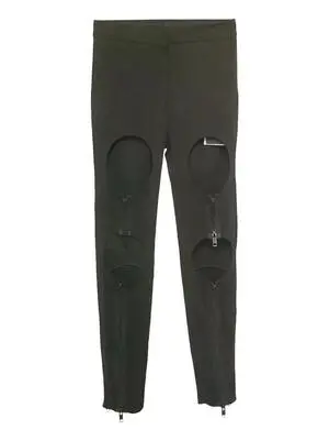 Burberry Cut-out Zipped Trousers - Black