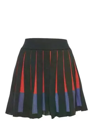 Missoni Knit Pleated Skirt - Black