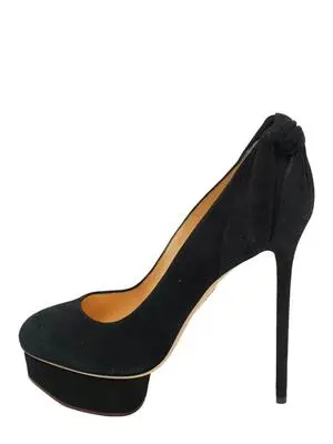 CHARLOTTE OLYMPIA Josephine Platform Heel Shoes - Black