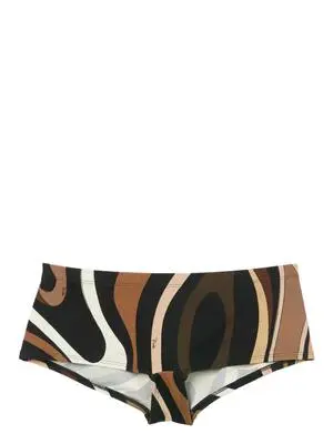 Emilio Pucci Marmo-print Mini Shorts - Black