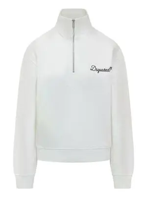 DSQUARED2 Zip-Up High-Neck Sweater