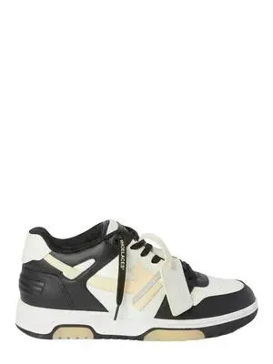 Off-White Lace-up Heel Counter Sneakers - Black