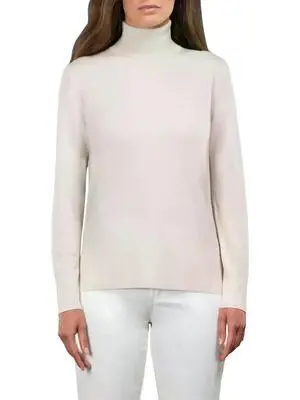 MOORER Nataly Roll-neck Sweater - White