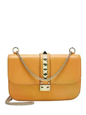 Valentino Garavani Glam Lock Chain-strap Shoulder Bag - Yellow