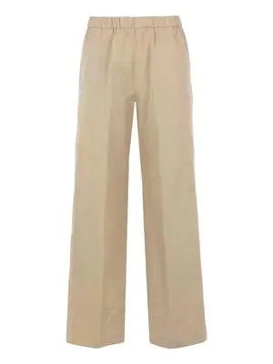 Aspesi High-waisted Palazzo Trousers - Neutrals