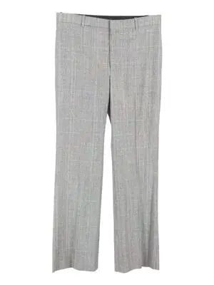 Balenciaga Checked Wide-leg Trousers - Grey