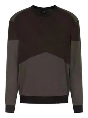 Armani Exchange Colour-block Sweater - Brown