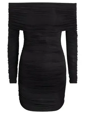 Ronny Kobo Kya Off-the-shoulder Mini Dress - Black