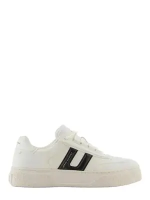Armani Exchange Stripe Detail Sneakers - White
