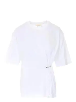 TWINSET Plaque Ruffle T-shirt - White