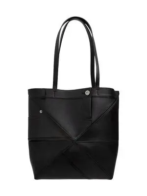 Loewe Puzzle Fold Tote Bag - Black