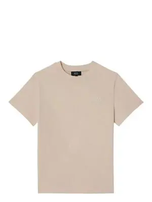 A.p.c. Logo-embroidered T-shirt - Neutrals