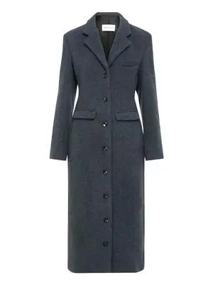 FLORENCE & FORTITUDE Buttoned Notched Coat