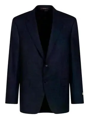 Canali Button Blazer - Blue