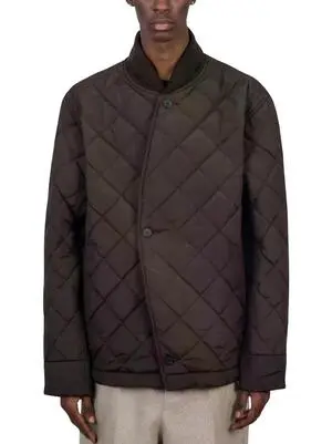 Jacquemus Bastide Diamond-quilted Jacket - Brown