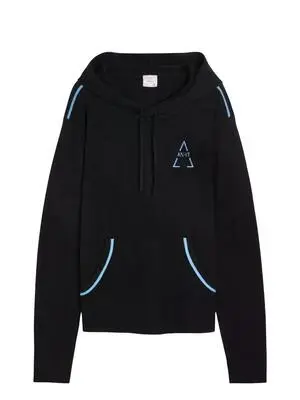 AN-Y1 Logo-detail Hoodie - Black