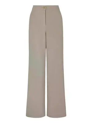 Armani Exchange Button-fastening Wide Leg Trousers - Neutrals
