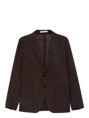 Tagliatore Textured Blazer - Brown